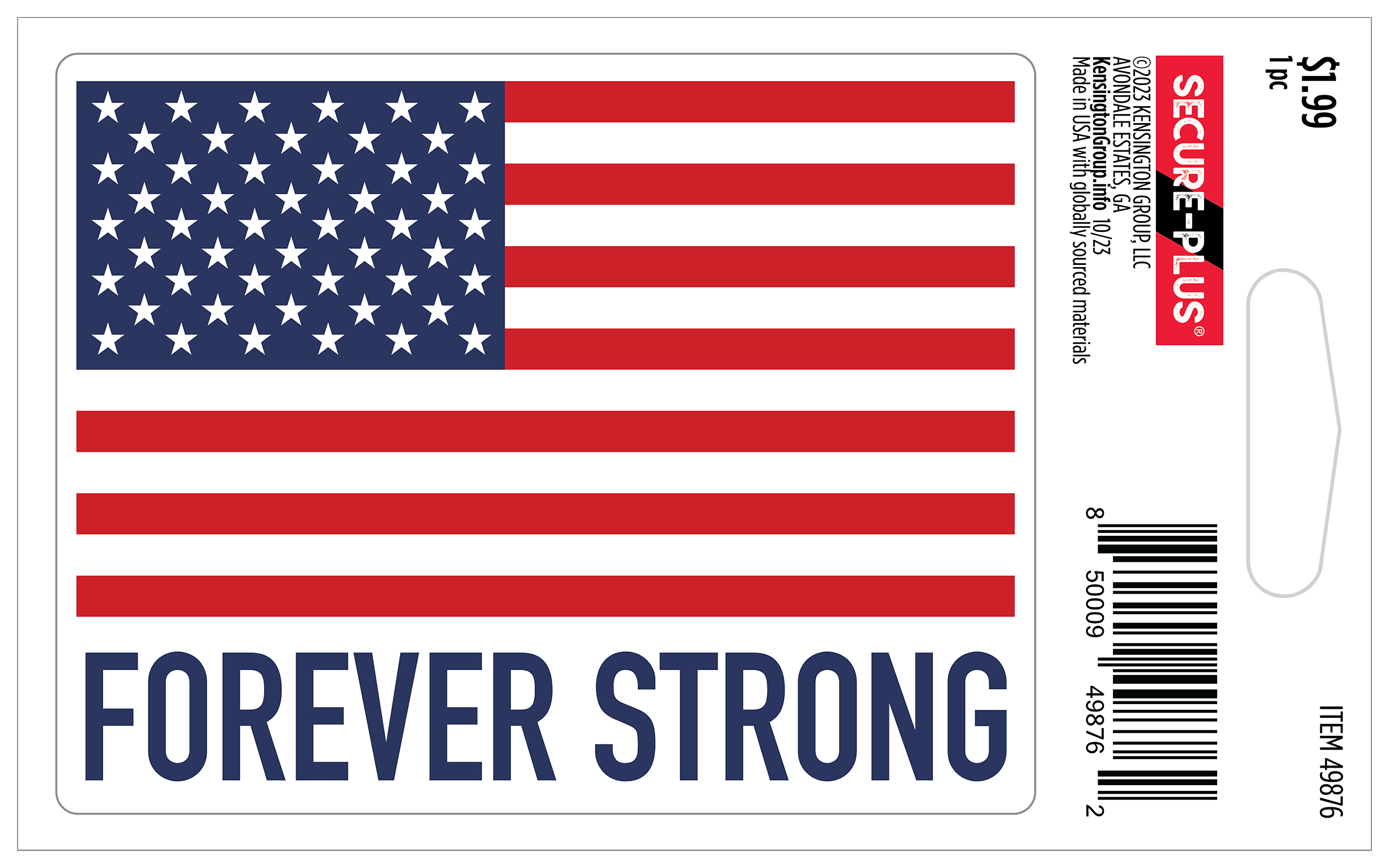 Secure-PlusForever Strong USA Flag Sticker | Bass Pro Shops